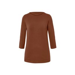 Tchibo - Shirt mit 3/4-Arm - Damen - Gr. S - cognac