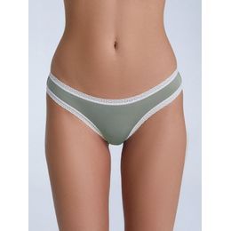 Albero Natur Slip ' Bio Baumwoll Slip mit Spitze' Damen Gr&ouml;&szlig;e XL schilf