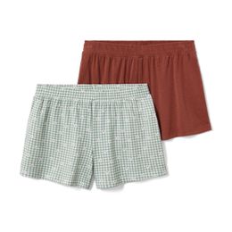 Tchibo - 2 Shorts - Damen - Gr. S - wei&szlig;