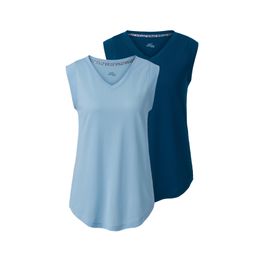 Tchibo - 2 Tops - Damen - Gr. XXL - dunkelblau