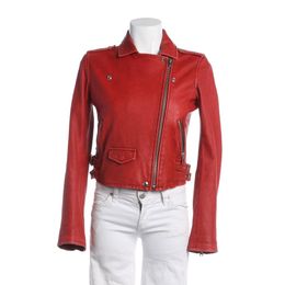Iro Lederjacke / Ledermantel Damen Gr&ouml;&szlig;e M Second Hand rot