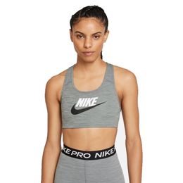 Nike Swoosh Dri-Fit Sports Bra Bekleidung Damen schwarz L