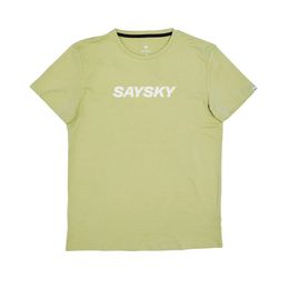 Saysky Logo Pace T-Shirt Bekleidung Herren grün