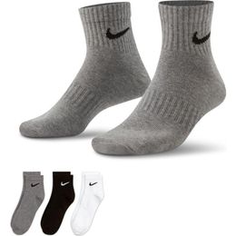 Nike Everyday Lightweight Training Ankle Socks (3 Pairs) Bekleidung Unisex bunt L