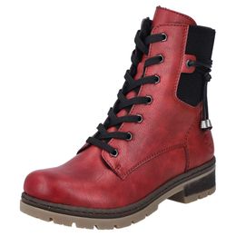 Rieker Lace-Up Ankle Boots female Red size 42
