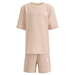 adidas originals Set 'Loose Waffle Short T-Shirt' boy Beige size 122
