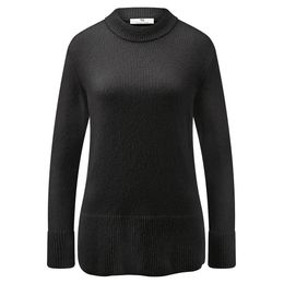 Peter Hahn - Long-Pullover, schwarz, Gr. 40 / M - Wolle