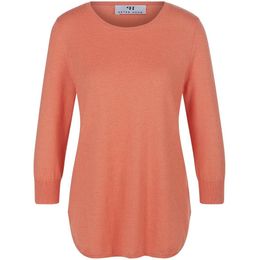 Peter Hahn - Rundhals-Pullover aus Seide und Kaschmir, orange, Gr. 46 / L - Seide
