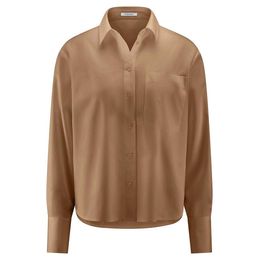 Peter Hahn - Bluse, braun, Gr. 52 / XXL - Baumwolle