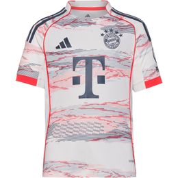 Adidas FC Bayern M&uuml;nchen 25-26 Ausw&auml;rts Teamtrikot Kinder - Gr&ouml;&szlig;e 140 - wei&szlig;