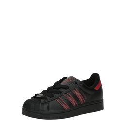 adidas originals Sneaker 'SUPERSTAR II' Jungen Größe 38.5/39 weinrot / schwarz
