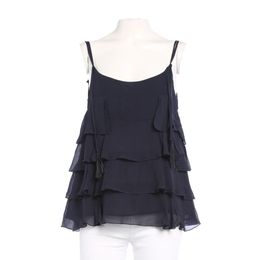 TWINSET Twin Set Top / Seidentop Damen Gr&ouml;&szlig;e L Second Hand navy