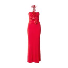 Nasty Gal Kleid 'Rosette' Damen Gr&ouml;&szlig;e 40 rot Winterkleid