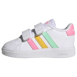 adidas originals Sneaker 'Grand Court 2.0' Jungen Gr&ouml;&szlig;e 20 gelb / mint / rosa / wei&szlig;
