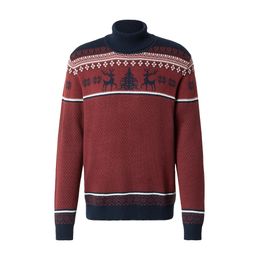 LINDBERGH Sweater 'Holiday' male size M Dark blue / Dark red / White
