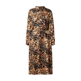 Miss Goodlife Kleid 'Fancy' Damen Gr&ouml;&szlig;e 38 beige / cognac / schwarz Sommerkleid