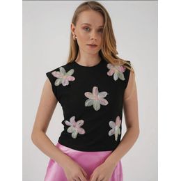 Bigdart Top Damen Gr&ouml;&szlig;e M rosa / schwarz