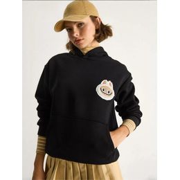 Bianco Lucci Sweatshirt Damen Gr&ouml;&szlig;e M beige / schwarz / wei&szlig;