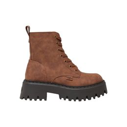 BUFFALO Lace-Up Ankle Boots 'Aspen' female size 39 Brown