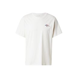 Selected T-Shirt 'SLHASPEN' Herren Gr&ouml;&szlig;e L creme / navy / rot