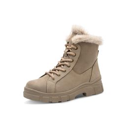 Tamaris Schn&uuml;rstiefelette Damen Gr&ouml;&szlig;e 40 beige Winterschuhe