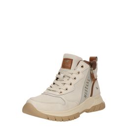 MUSTANG High-Top Sneakers female size 38 Cream / Cognac