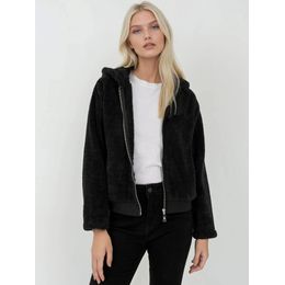 Hiccup Fleecejacke Damen Gr&ouml;&szlig;e M schwarz