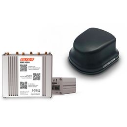 Selfsat 4G / LTE & WLAN Internet Router MWR 4550 Komplettset bis 300 Mbps inkl. 4G / 5G ready Dachantenne schwarz - Router