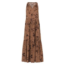 TATUUM Kleid 'Oroko' Damen Gr&ouml;&szlig;e 38 braun / hellbraun / schwarz Sommerkleid