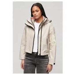Superdry f&uuml;r Damen. W5011655A Bestickter Windbreaker SD beige (L), L&auml;ssig, Polyester, Langarm