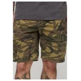 Superdry f&uuml;r Herren. M7110434A Cargo Shorts Heavy gr&uuml;n (36), L&auml;ssig, Camouflage, Baumwolle