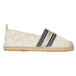 Superdry f&uuml;r Damen. WF110297A Espadrilles aus beigem Canvas (37), Stoff, Wohnung, Keine, L&auml;ssig