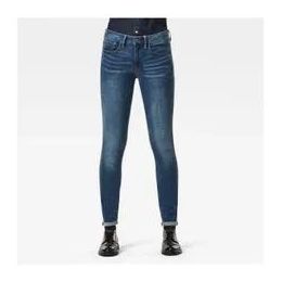 G-Star Raw G-Star f&uuml;r Damen. D05889-6553-A889 Jeans 3301 Mid Skinny blau (24/30), L&auml;ssig, Baumwolle, Denim