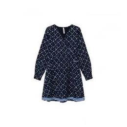 Pepe Jeans f&uuml;r M&auml;dchen. PG951595 Sabine Kleid navy (8a&ntilde;os= 128cm), L&auml;ssig, Viskose, Langarm, Marine, Kinderbekleidung