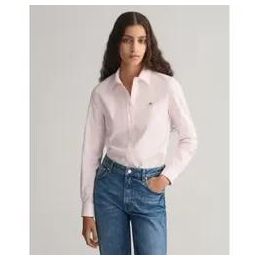 Gant f&uuml;r Damen. 4300141 Stretch Oxford Slim Fit Hemd rosa (34), Baumwolle, Langarm