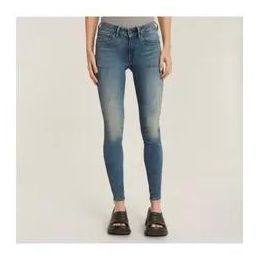 G-Star Raw G-Star f&uuml;r Damen. D05281-8968-9114 Jeans Midge Zip Skinny blau (27/34), L&auml;ssig, Baumwolle, Denim