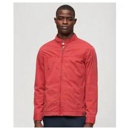 Superdry f&uuml;r Herren. M5011864A Klassische Harrington Jacke rot (S), L&auml;ssig, Baumwolle, Langarm