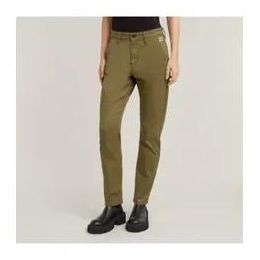 G-Star Raw G-Star f&uuml;r Damen. D25261-C105-735 Khaki Slim Chino-Hose (25/32), L&auml;ssig, Gr&uuml;n, Baumwolle