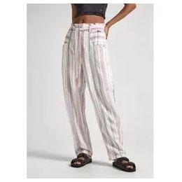 Pepe Jeans f&uuml;r Damen. PL211741 Mehrfarbige Dodo-Hose (M), L&auml;ssig, Leinen