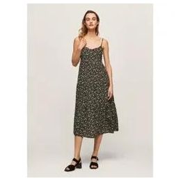 Pepe Jeans f&uuml;r Damen. PL953300 Pey Kleid schwarz (XS), L&auml;ssig, Viskose, Blumen, &Auml;rmellos / Hosentr&auml;ger