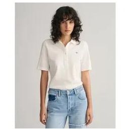Gant f&uuml;r Damen. 4202231 Schild Piquet-Poloshirt (XXL), L&auml;ssig, Baumwolle, Kurzarm