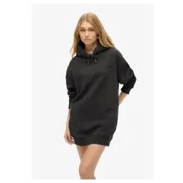 Superdry f&uuml;r Damen. W8011632A Essential Sweatshirt Kleid schwarz (XXS/XS), L&auml;ssig, Baumwolle, Langarm