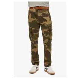 Superdry f&uuml;r Herren. M7011132A Cargo Core Hose braun (30/32), L&auml;ssig, Camouflage, Baumwolle