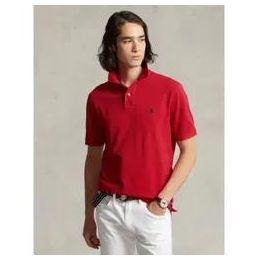 Polo Ralph Lauren f&uuml;r Herren. 710666998003 Custom Slim Fit Polo rot (S), L&auml;ssig, Baumwolle, Kurzarm