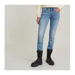 G-Star Raw G-Star f&uuml;r Damen. D02153-8968-8436 Jeans Midge Saddle Mid Straight (29/32), Blau, L&auml;ssig, Baumwolle, Denim