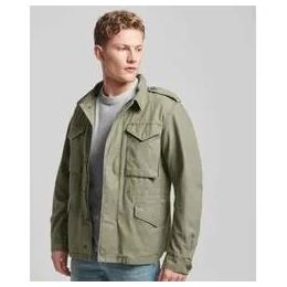 Superdry f&uuml;r Herren. M5011677A Merchant Store Milit&auml;rjacke gr&uuml;n (XL), L&auml;ssig, Baumwolle