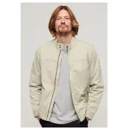 Superdry f&uuml;r Herren. M5011864A Klassische beigefarbene Harrington-Jacke (XXL), L&auml;ssig, Baumwolle, Langarm