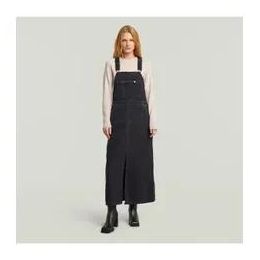 G-Star Raw G-Star f&uuml;r Damen. D27734-E091-H497 Skater Maxi Latzhose Maxi Latzhose Latzhose Kleid Schwarz (M), L&auml;ssig, Denim, Nachhaltig, Recycelte Baumw