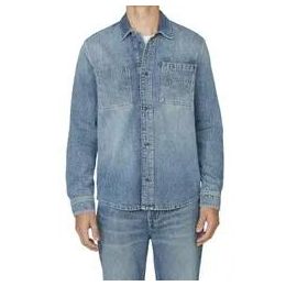 Pepe Jeans f&uuml;r Herren. PM309081 Weston blaues Hemd (XXL), L&auml;ssig, Baumwolle, Langarm