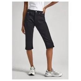 Pepe Jeans f&uuml;r Damen. PL801129U91 Bermuda Skinny Crop Hw schwarz (28), L&auml;ssig, Bio-Baumwolle